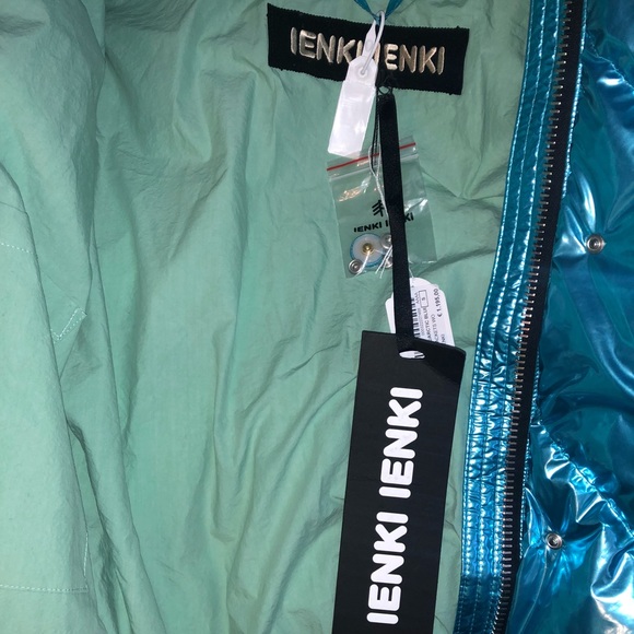 lenki lenki | Jackets & Coats | Lenki Lenki Blue Michelin Foil Down ...
